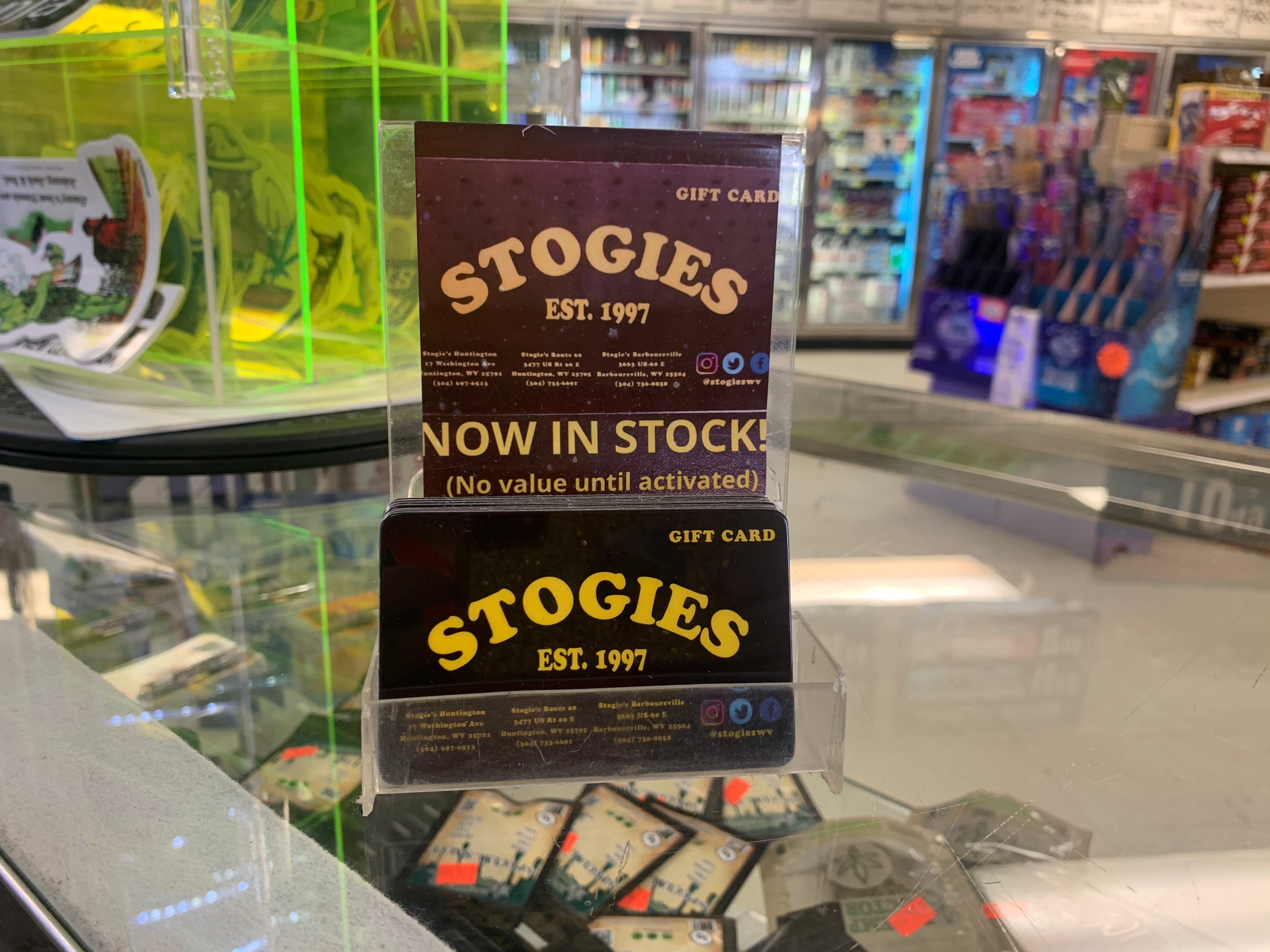 Stogie’s Gift Cards – stogieswv